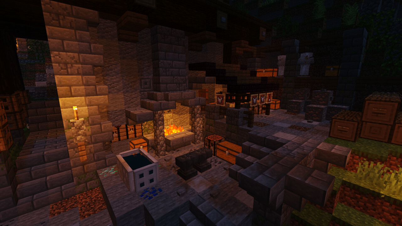 medieval blacksmiths shop - forge médiévale - mittelalterliche Schmiede ...