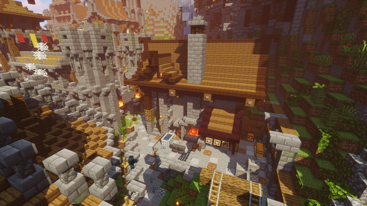 medieval blacksmiths shop - forge médiévale - mittelalterliche Schmiede ...