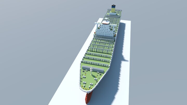 Cosco Belgium (1:1 Scale Container Ship) Minecraft Map