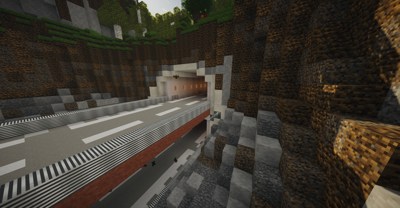 Duplex highway tunnel Minecraft Map