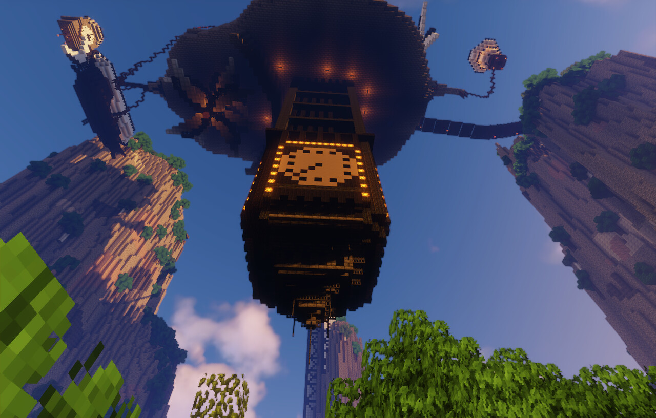Upsidedown Clocktower Minecraft Map
