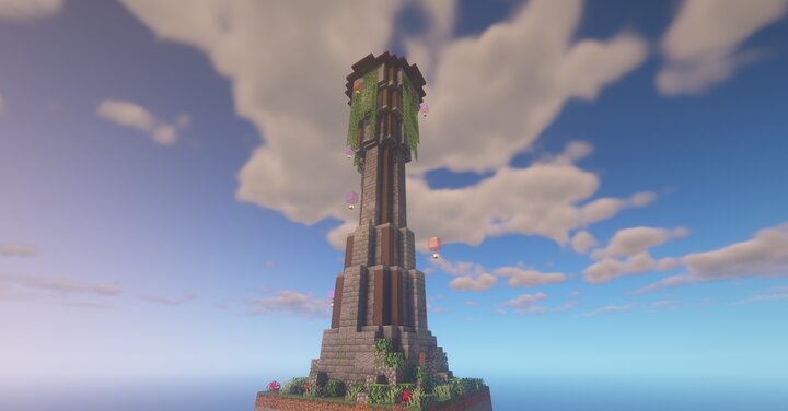 Abandoned Wizard Tower | One Chunk Challenge Project Contest Minecraft Map
