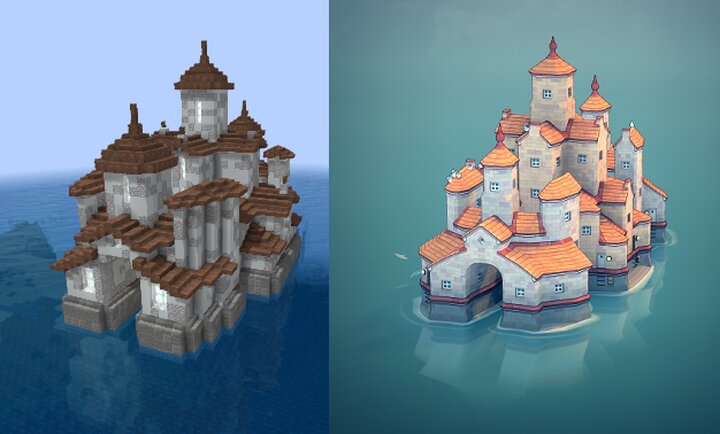 Recreating TownScaper In MineCraft Minecraft Map