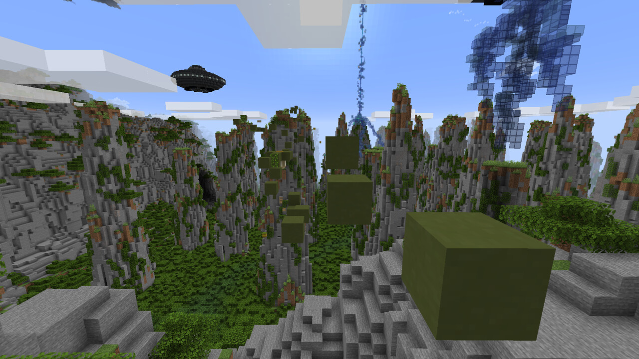 Insane Alien Parkour! Minecraft Map