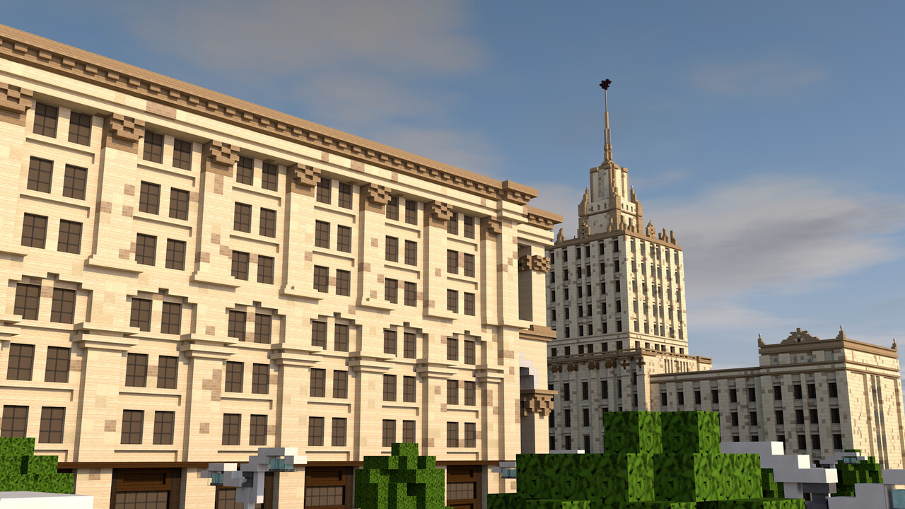 Stalin's architecture. THE USSR. Minecraft Map