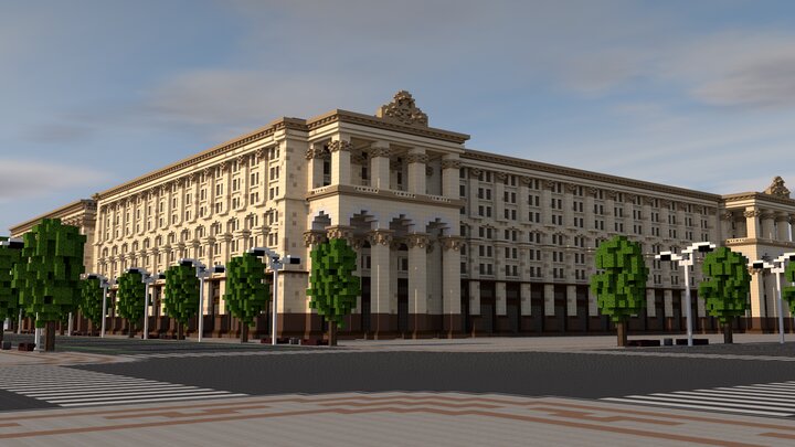 Stalin's architecture. THE USSR. Minecraft Map