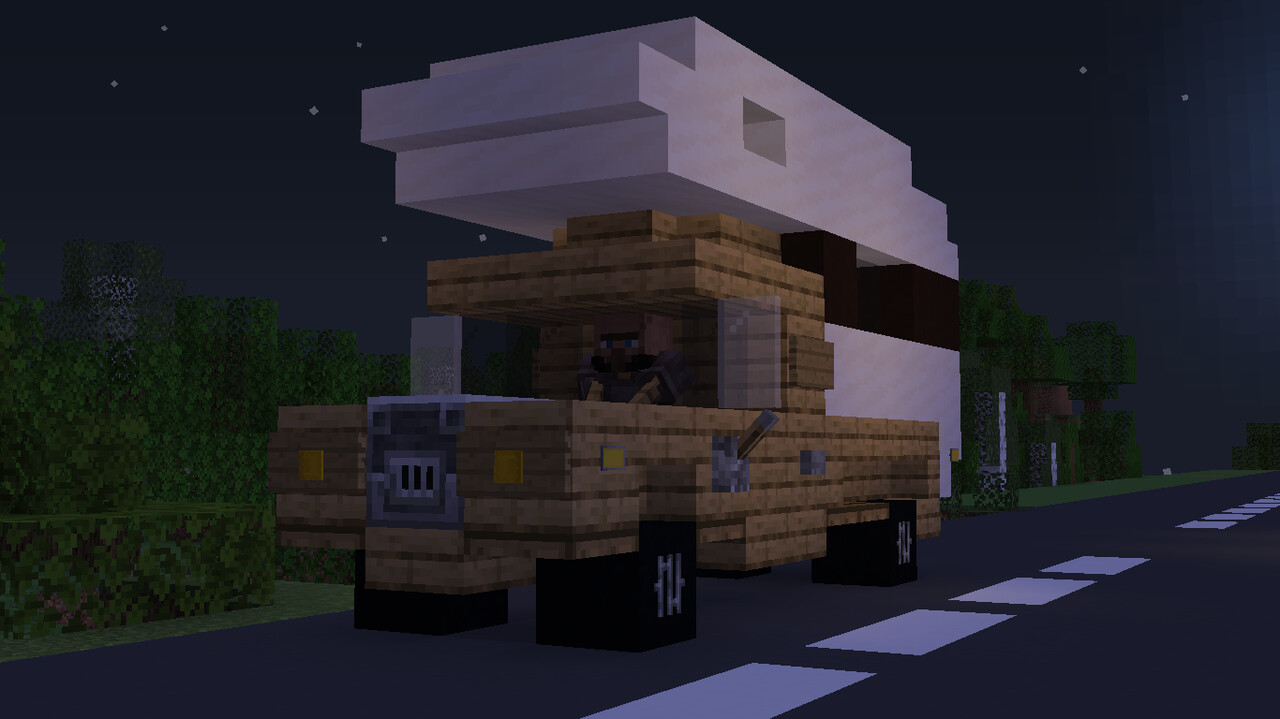 White Camping Truck Minecraft Map