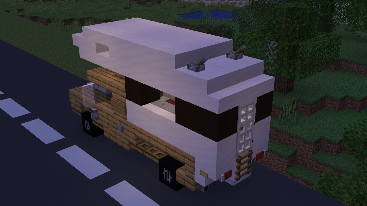White Camping Truck Minecraft Map