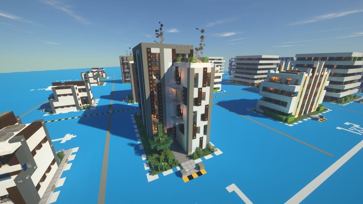 Contemporary Metropolis Architecture Set Minecraft Map