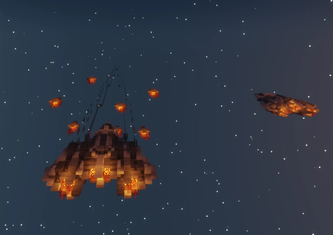 Space fighter Bf-b3 dragonfly Minecraft Map