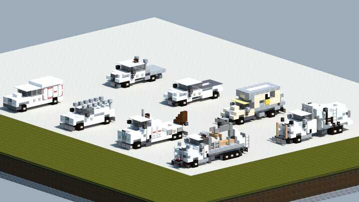 Dreamy's pack of railroad service trucks #1 [With download] Minecraft Map
