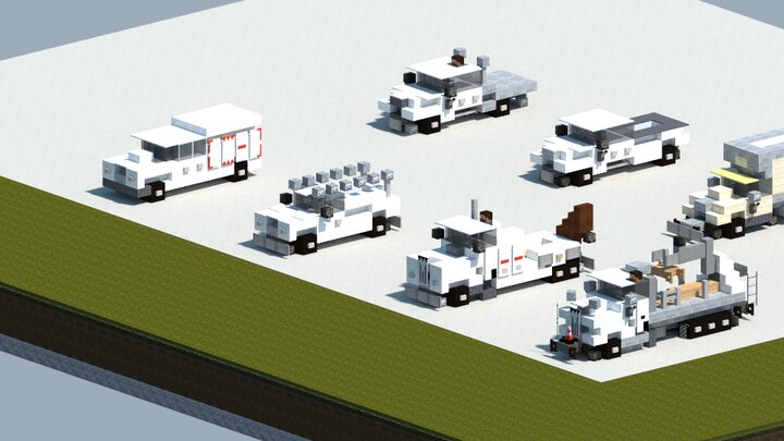 Dreamy's pack of railroad service trucks #1 [With download] Minecraft Map