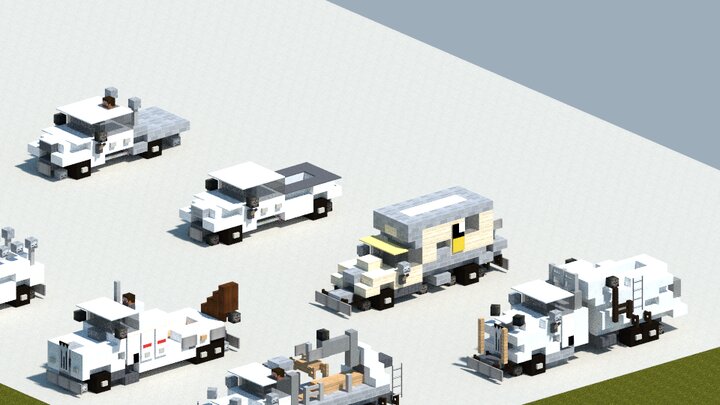 Dreamy's pack of railroad service trucks #1 [With download] Minecraft Map