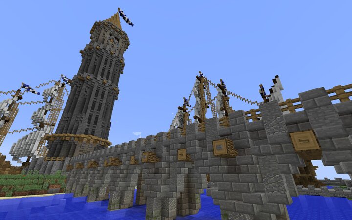 Medieval Fantasy Lighthouse Tower Minecraft Map