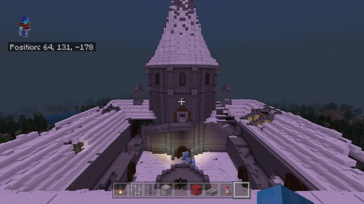 Snow peak ruins full interior Minecraft Map