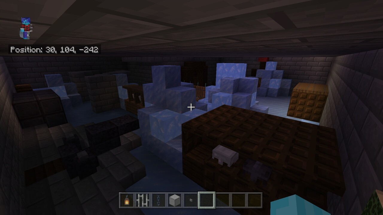 Snow peak ruins full interior Minecraft Map