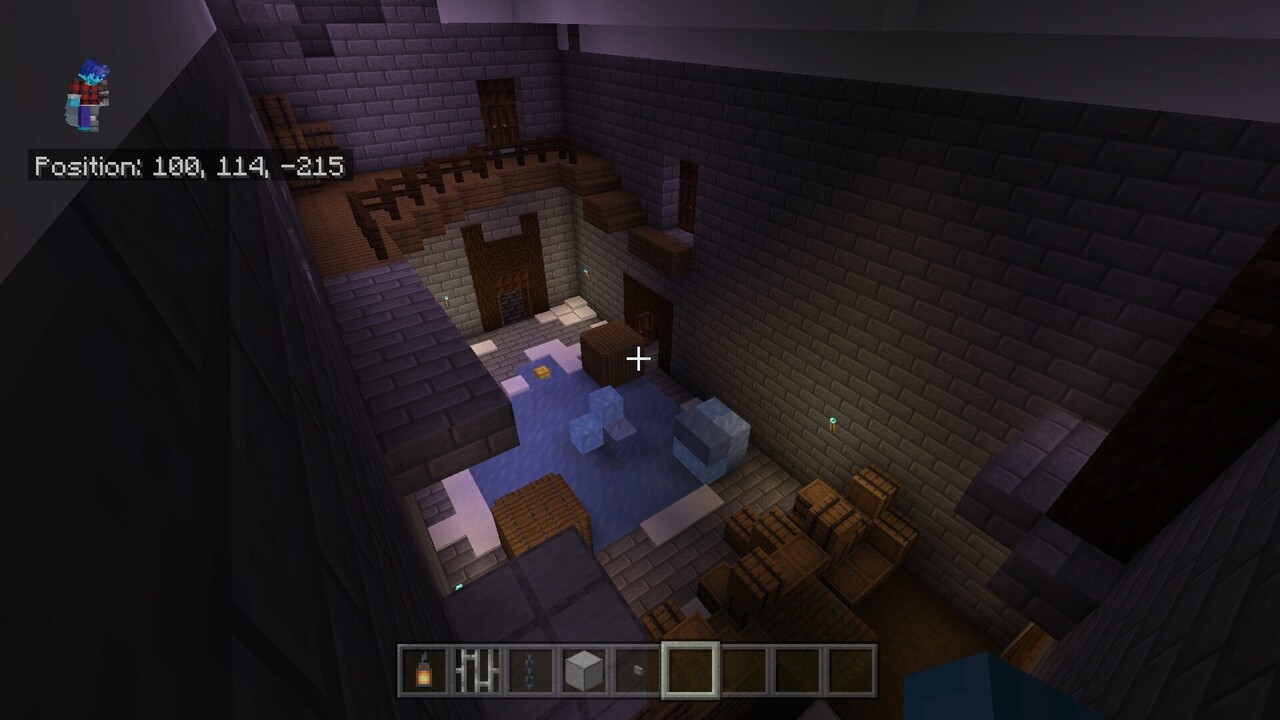 Snow peak ruins full interior Minecraft Map