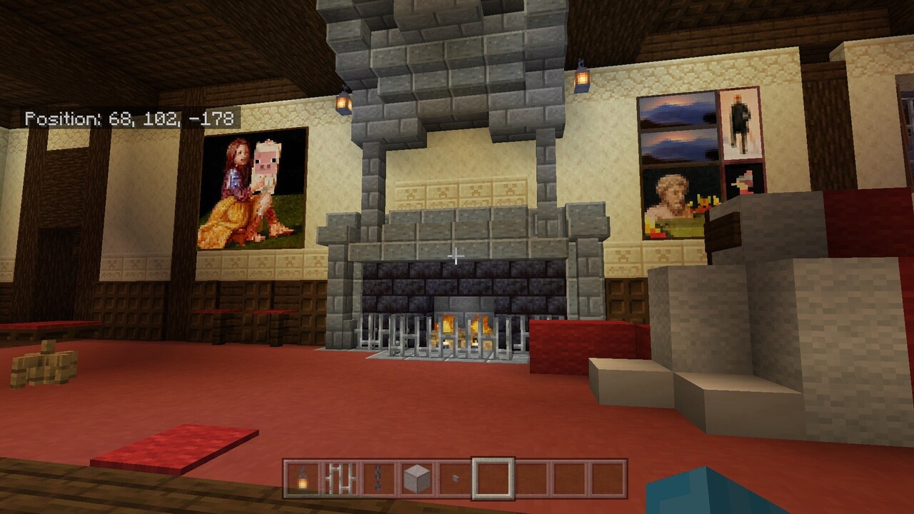 Snow peak ruins full interior Minecraft Map