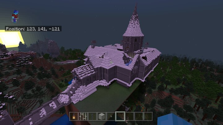 Snow peak ruins full interior Minecraft Map