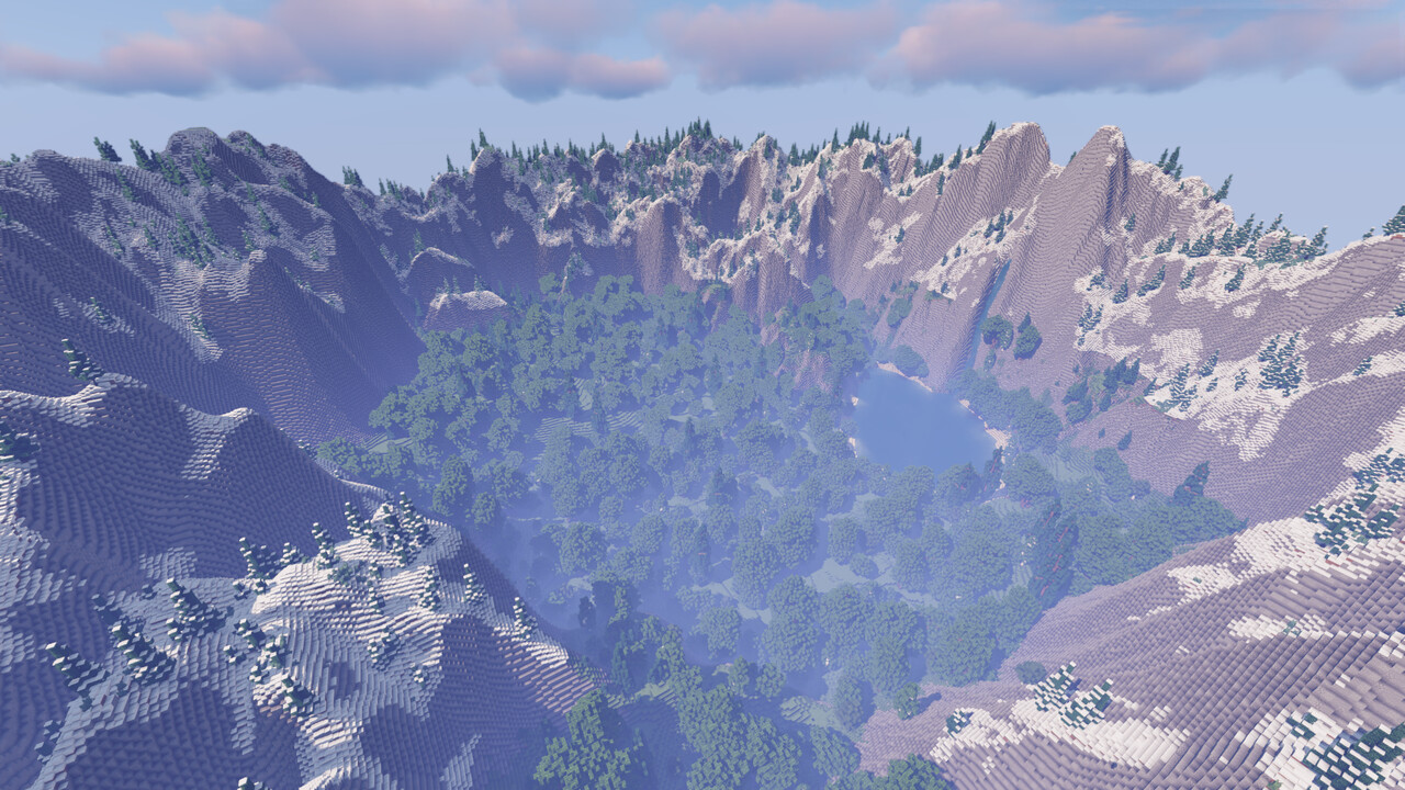 Enclosed Valley V3 Minecraft Map