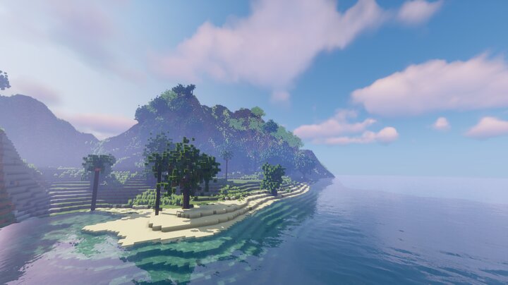 Tropical island Minecraft Map