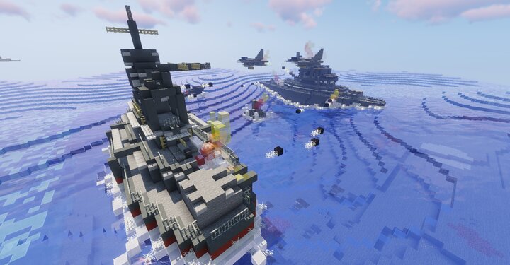 Ocean Warships Battle Minecraft Map