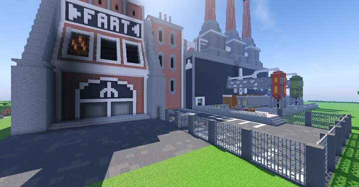 Victorian Style Modernized Factory Building Minecraft Map