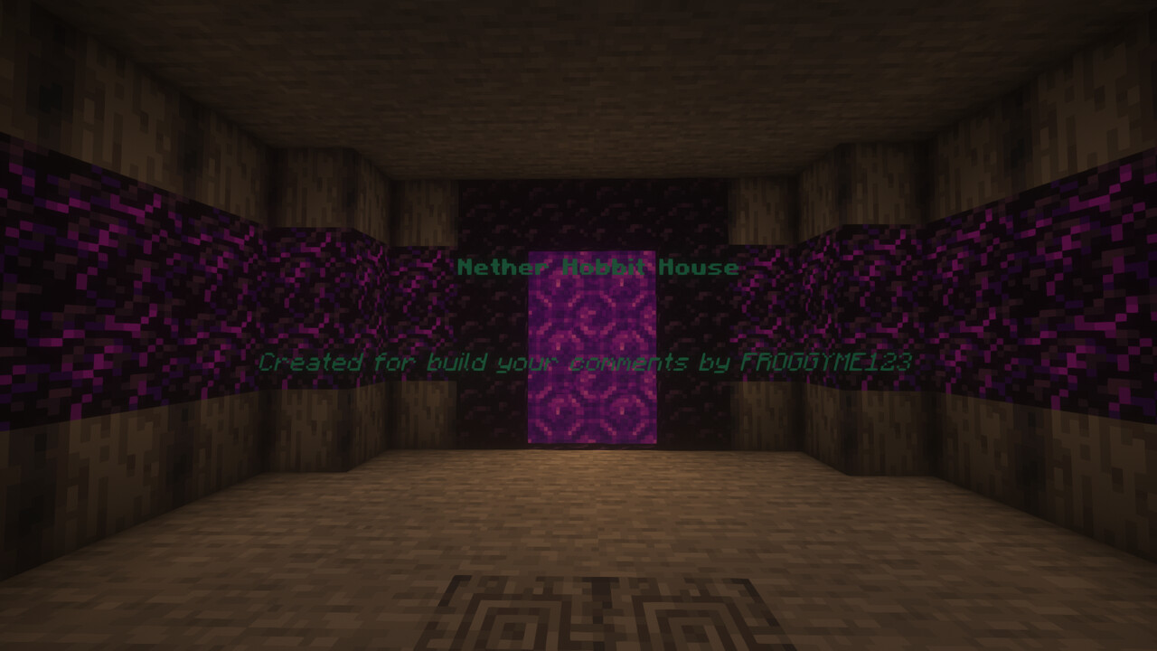 Nether Hobbit Hole (Small) Minecraft Map