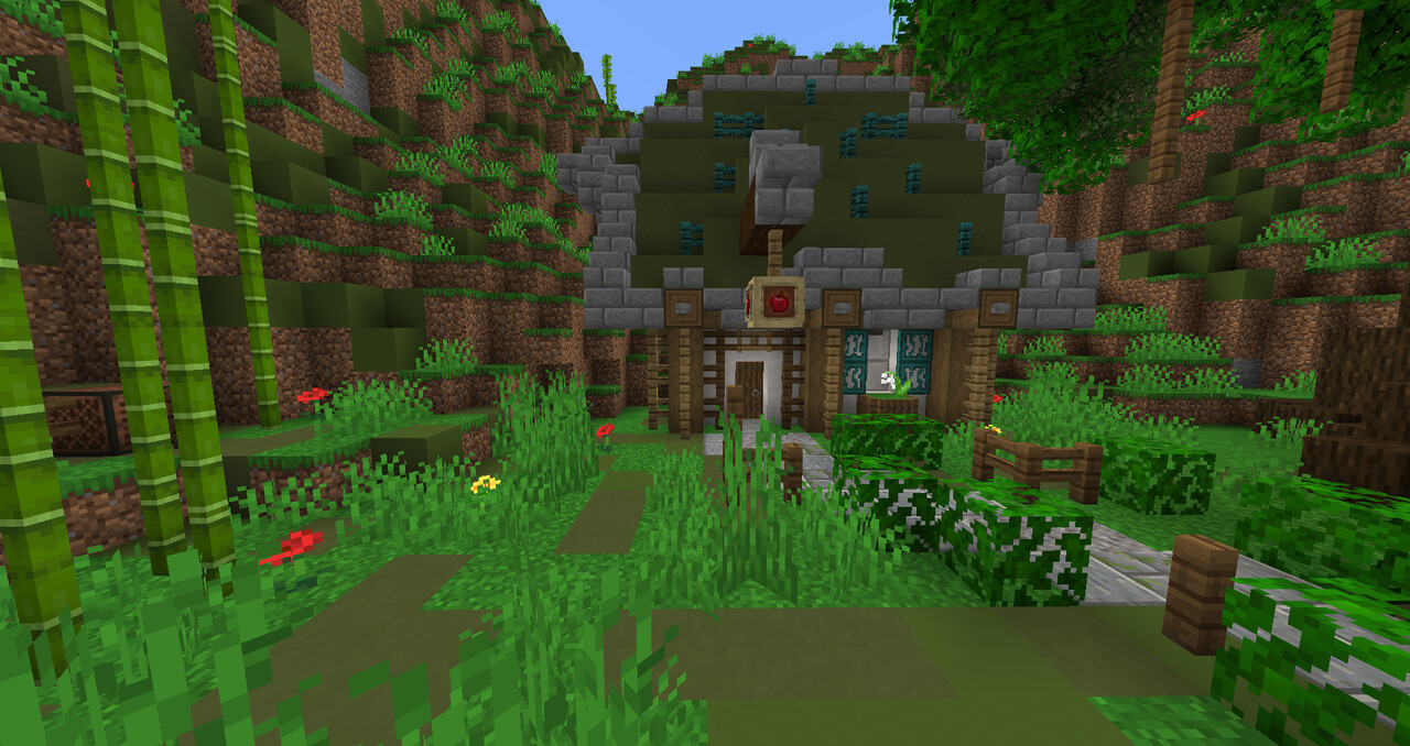 Fantasy | Medieval small floating island spawn Minecraft Map