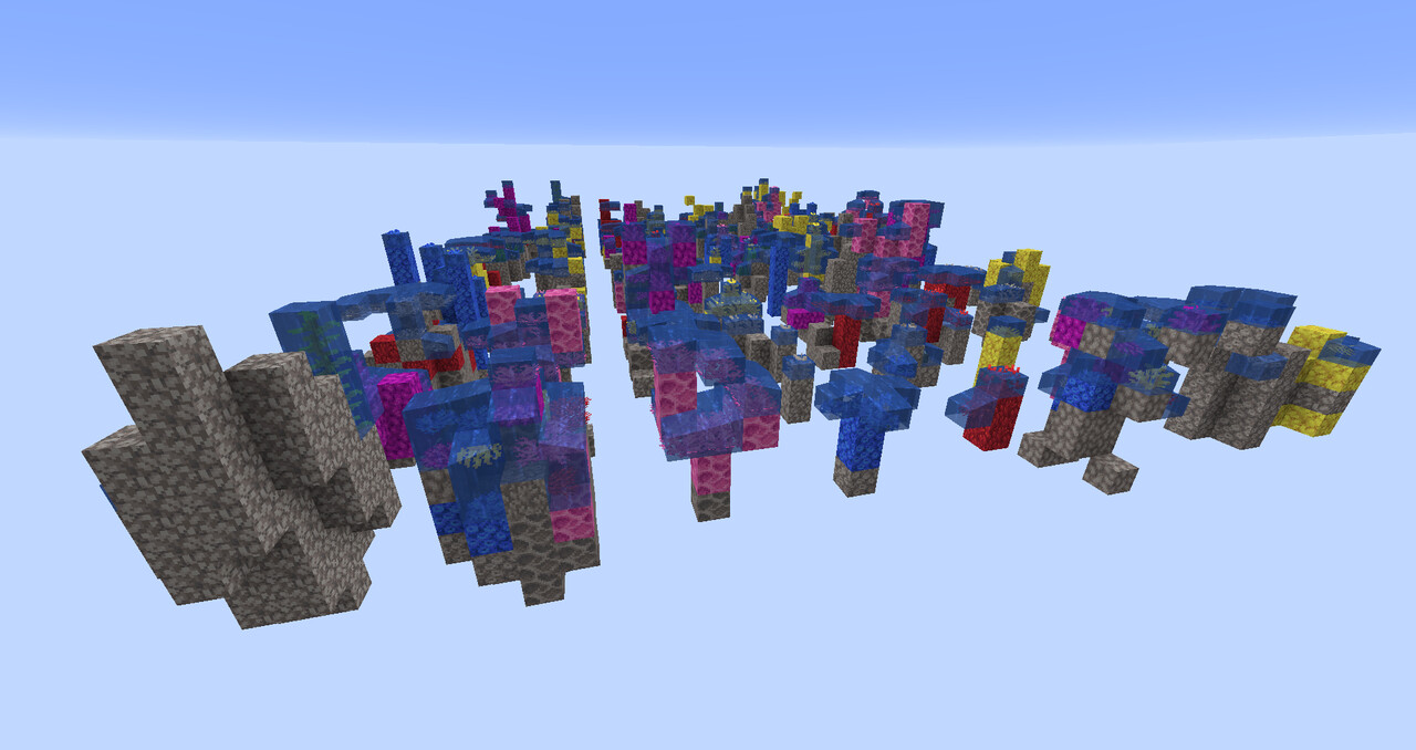 Coral schematics Minecraft Map
