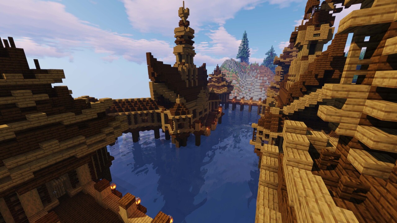 Waterfall House Minecraft Map