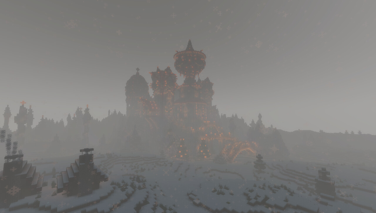 The Winter Palace and Winter Village Minecraft Map