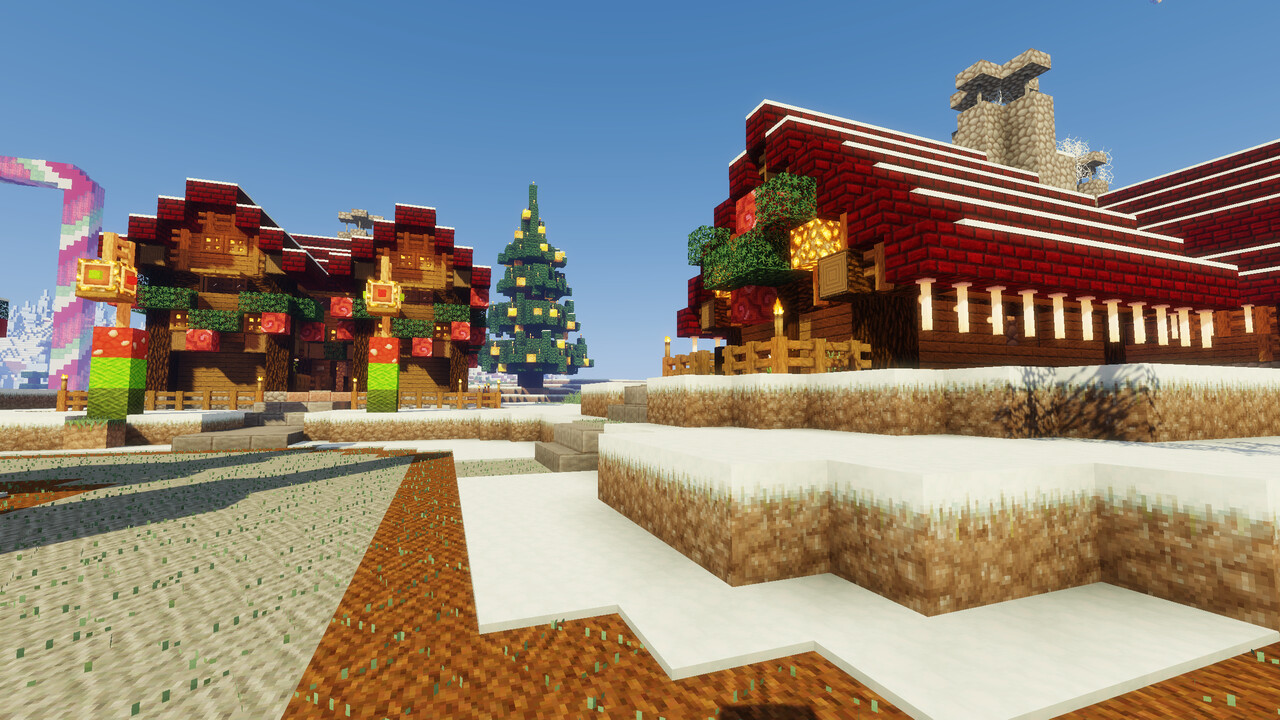 The Winter Palace and Winter Village Minecraft Map