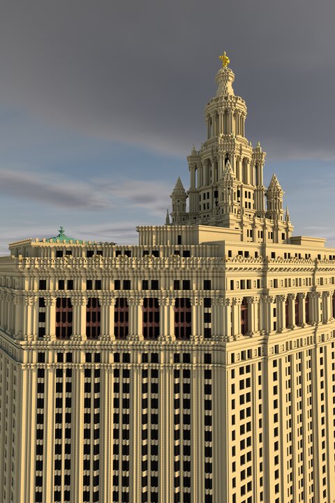 The David N. Dinkins Manhattan Municipal Building Minecraft Map