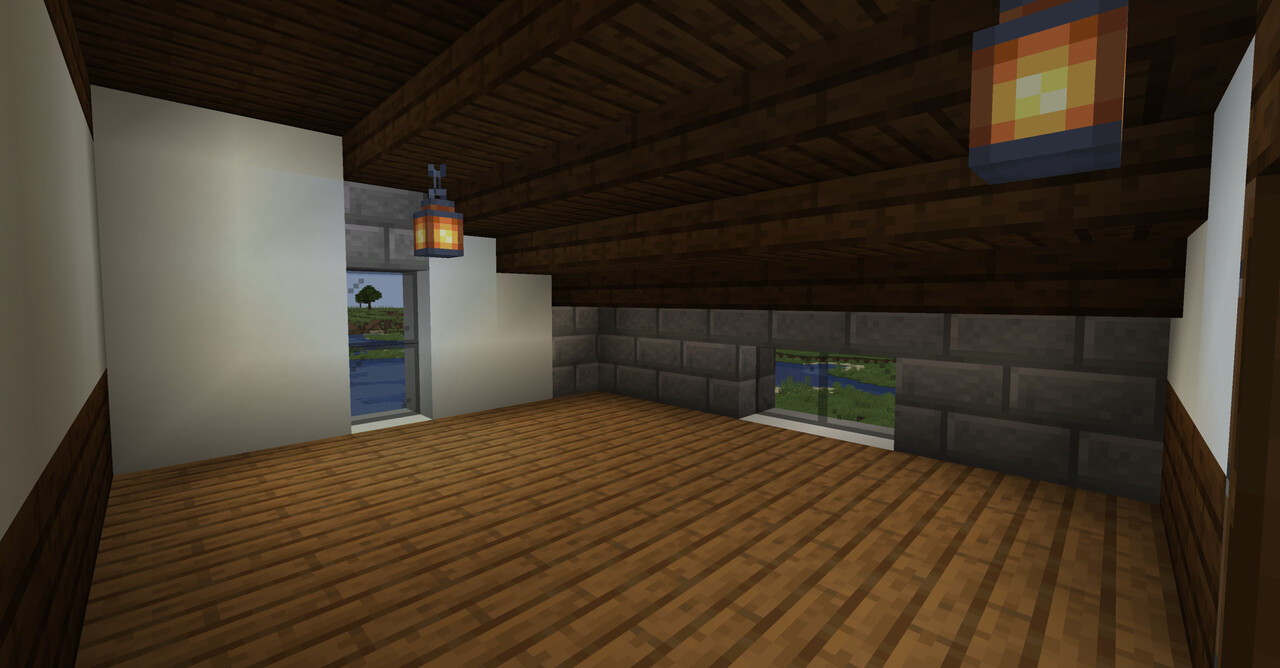 1830s American Greek Revival Farmhouse in Two Proportions Minecraft Map