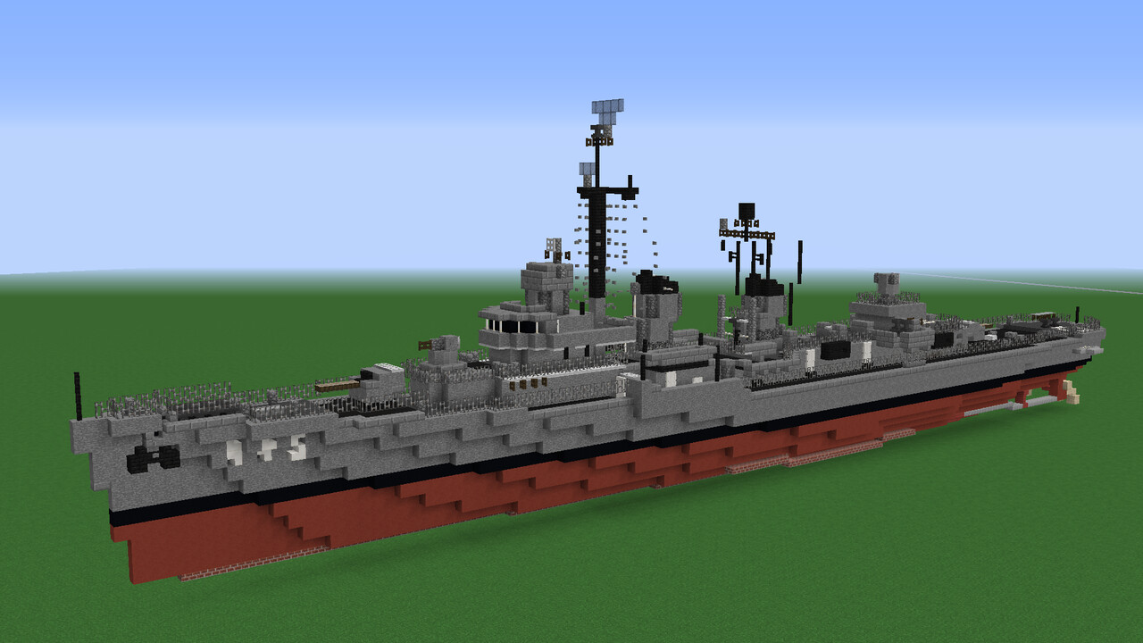 USS Fletcher [DDE-445] (1950) Minecraft Map