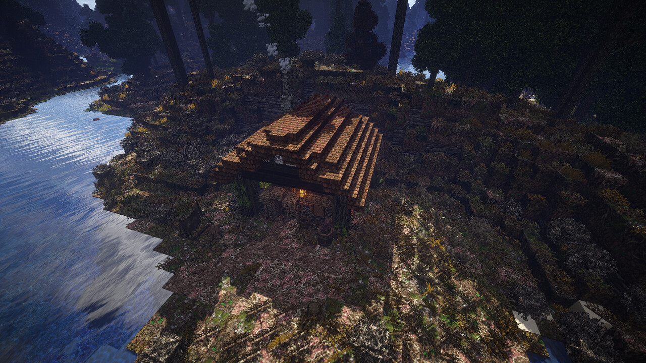 A small cabin in the woods Minecraft Map