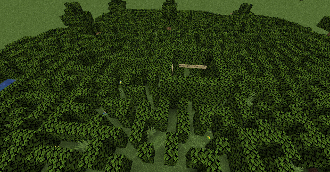 Ultimate Bush Maze Minecraft Map