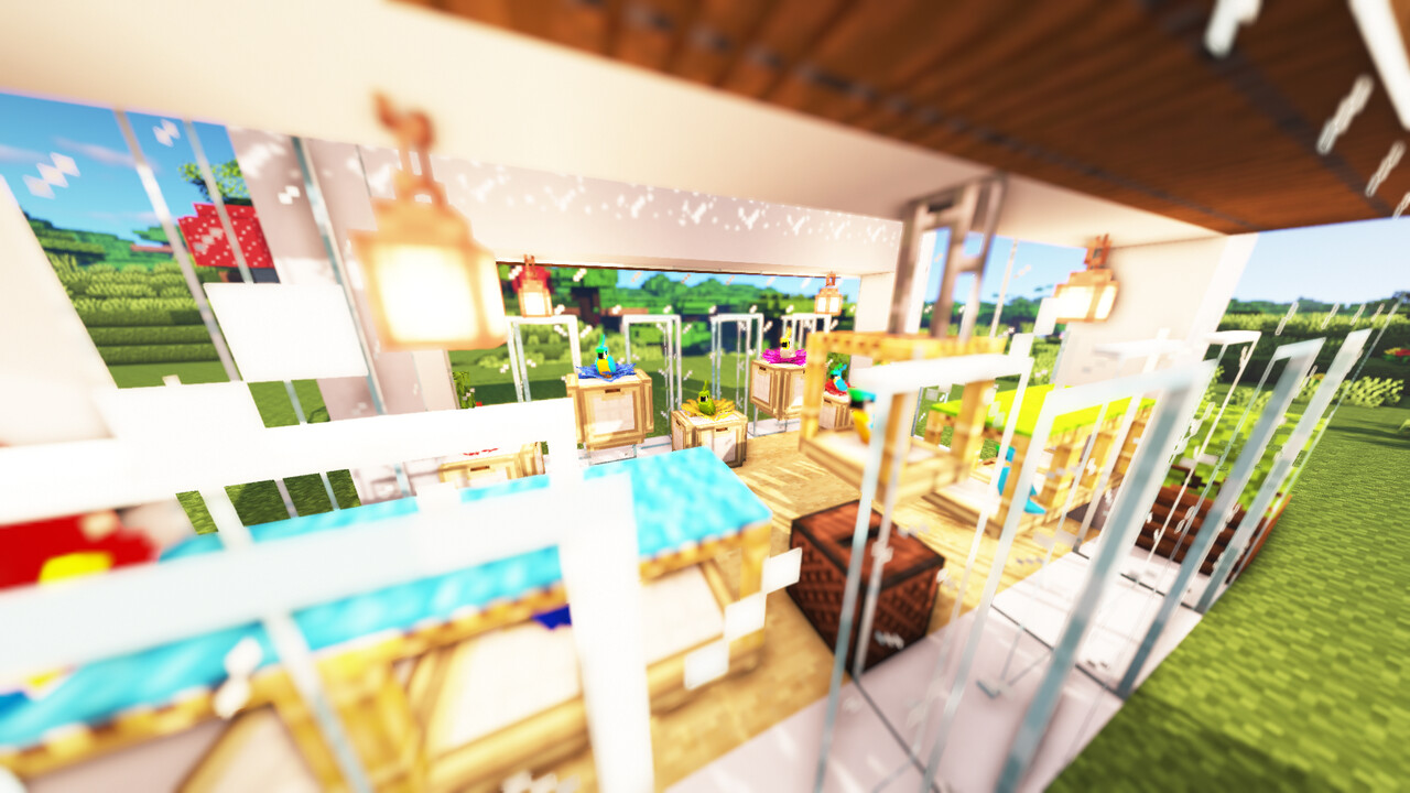 Minecraft: How To Build a Parrot House Minecraft Map