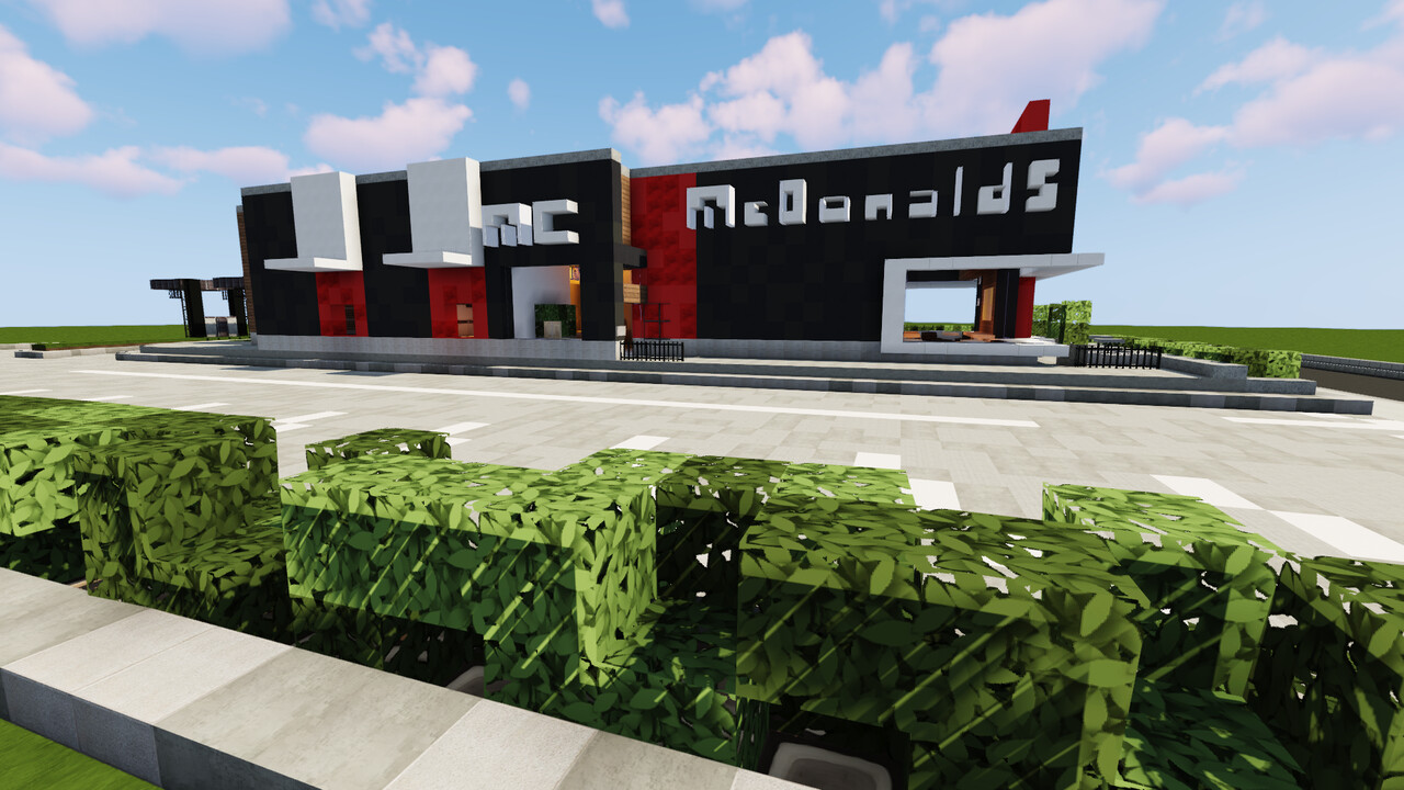 Realistic McDonald's - available for download into your city Minecraft Map