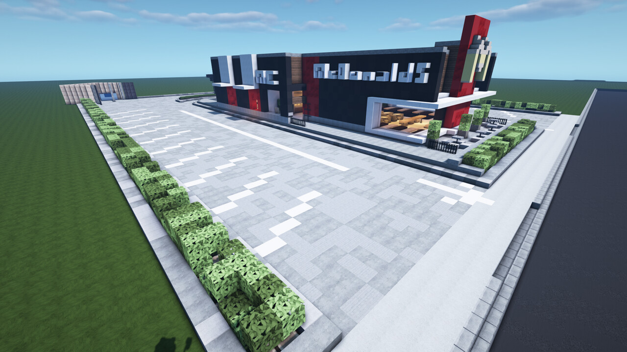 Realistic McDonald's - available for download into your city Minecraft Map
