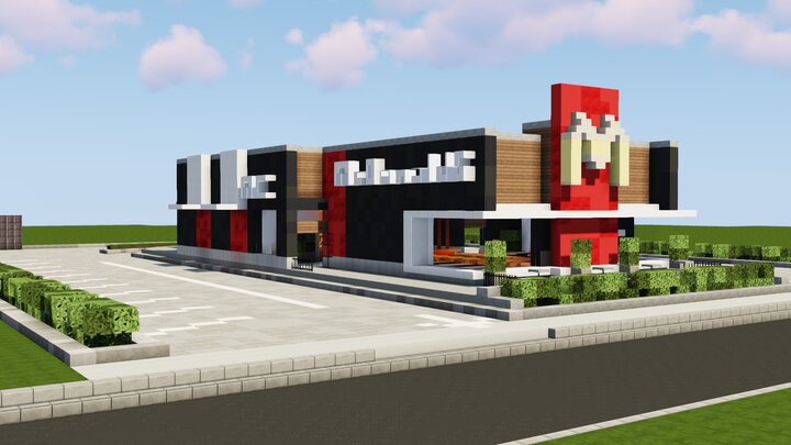 Realistic McDonald's - available for download into your city Minecraft Map
