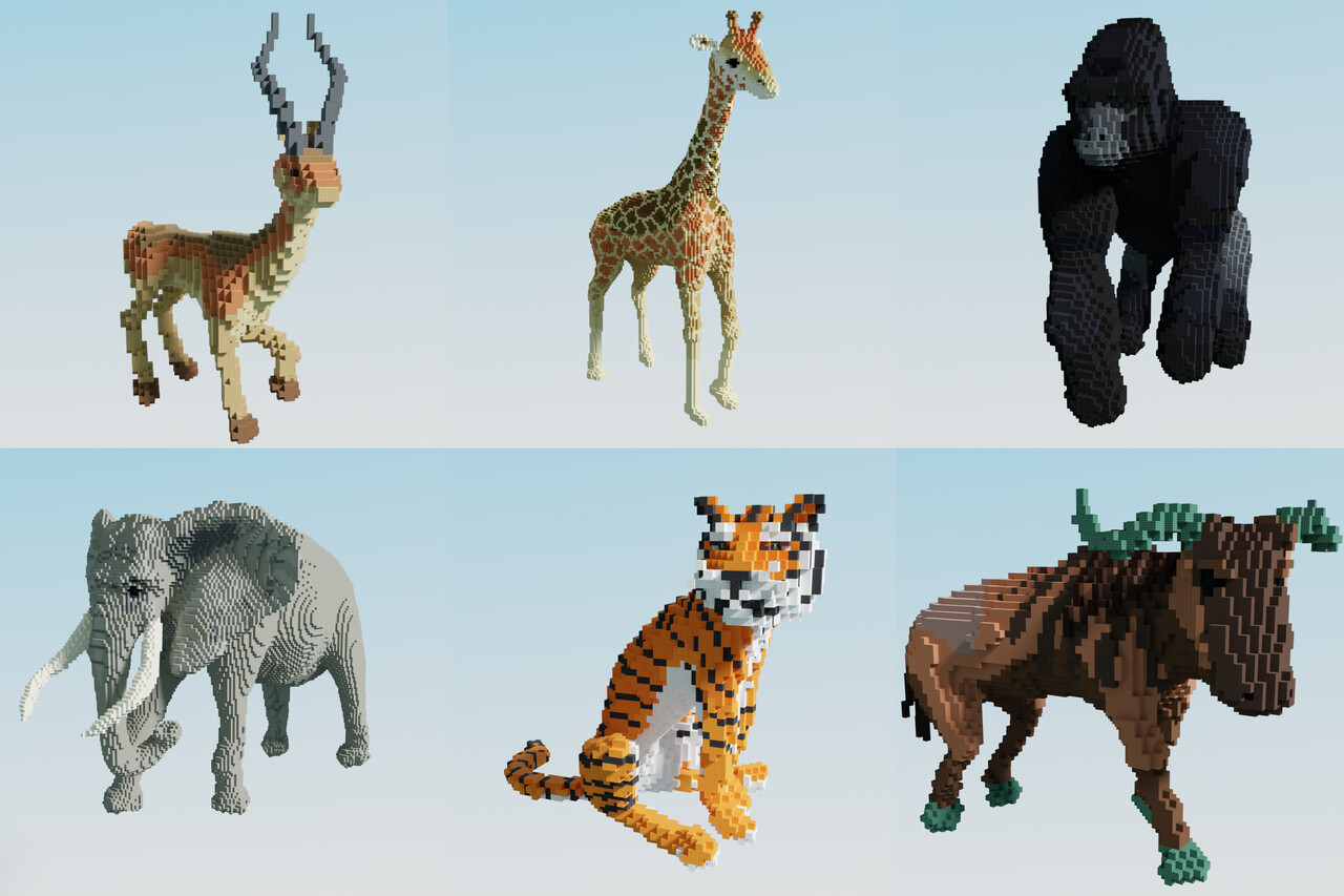 Jungle animals Minecraft Map