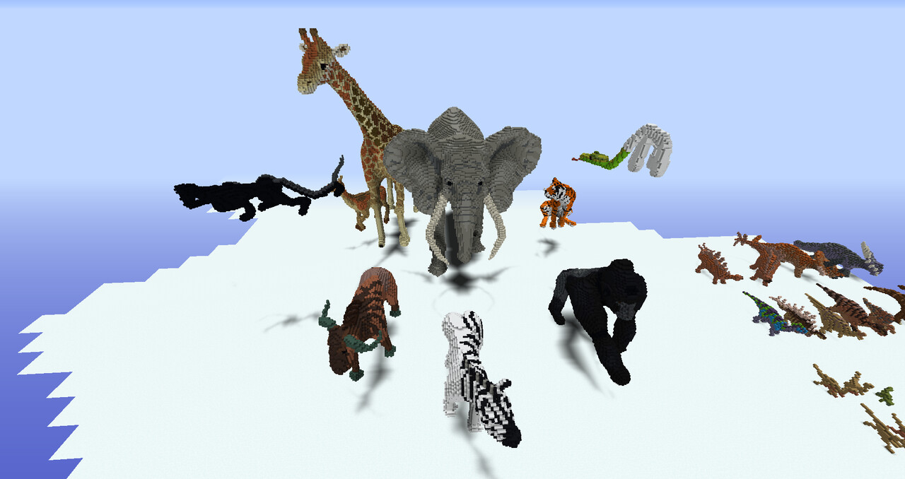 Jungle animals Minecraft Map