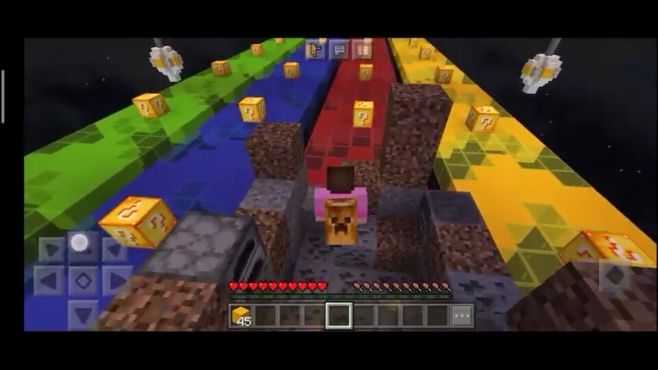 Lucky block race Minecraft Map