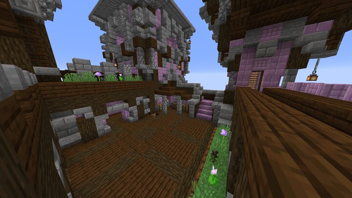 The Hilltop Small Purple Castle *DOWNLOADABLE* Minecraft Map