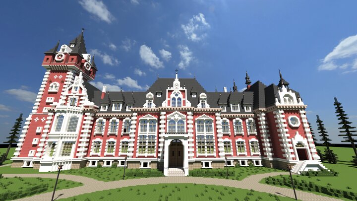 Plawniowice palace - Poland castle Minecraft Map