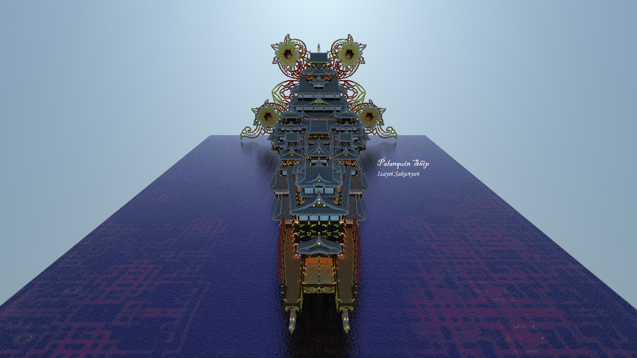 Palanquin Ship (Star Lotus Ship) from Touhou Minecraft Map