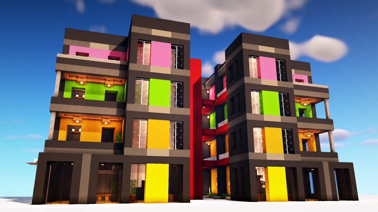 Minecraft: How to Build a Modern Youth Hostel Minecraft Map