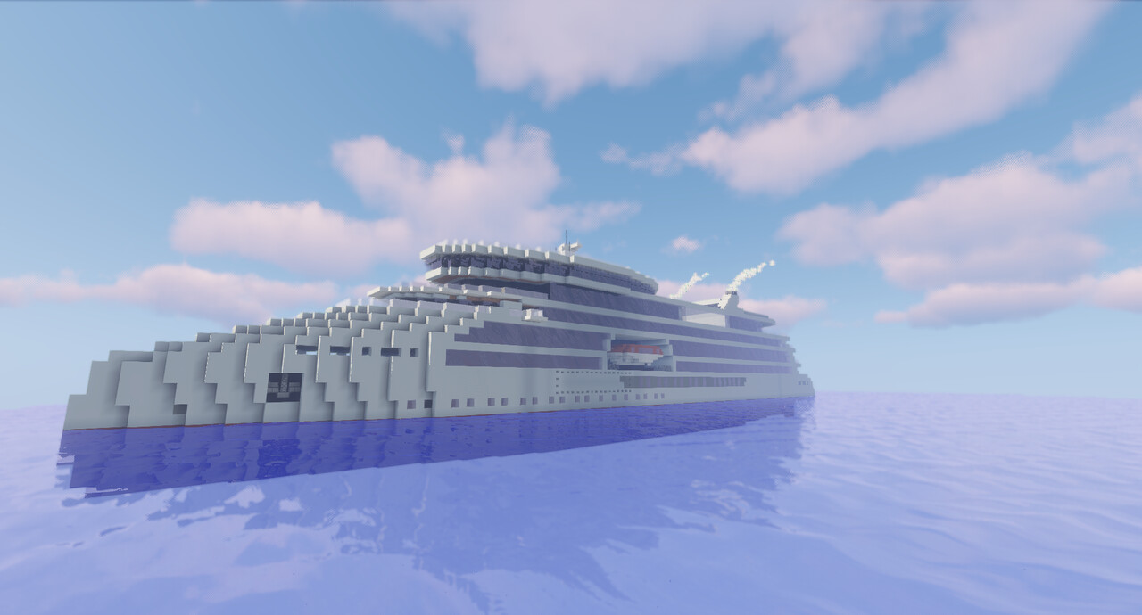 Ulysseas Project - STX Arctic Cruise Ship (1:1 scale) Minecraft Map